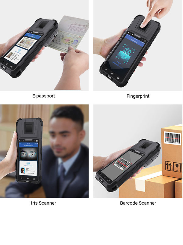 IP65 rugged handheld terminal S5 wireless android 9 barcode scanner pda ...