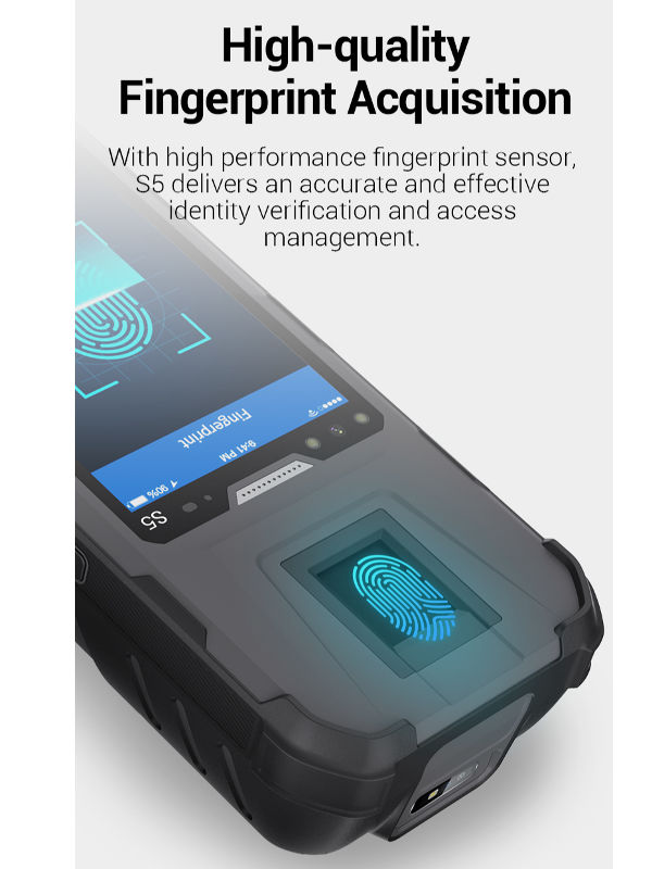 China IP65 rugged handheld terminal S5 wireless android 9 barcode scanner pda with NFC/barcode ...