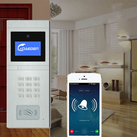 China Wireless 4G Intercom System fro Building GSM Doorphone video ...