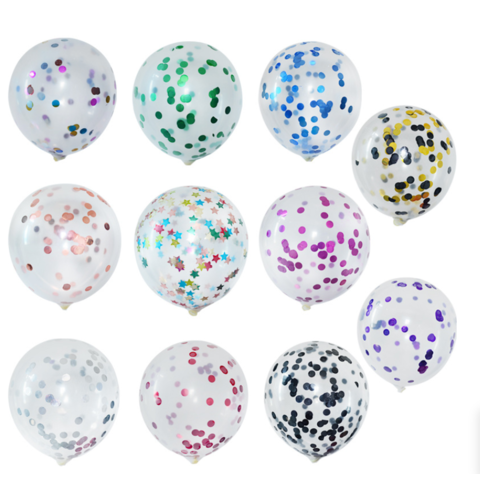 China 100 Pieces Multicolored Confetti Balloons Rainbow Pre-Filled ...