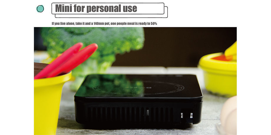 China B5 Size Portable Mini Induction Hob in Black with 1 Element ...