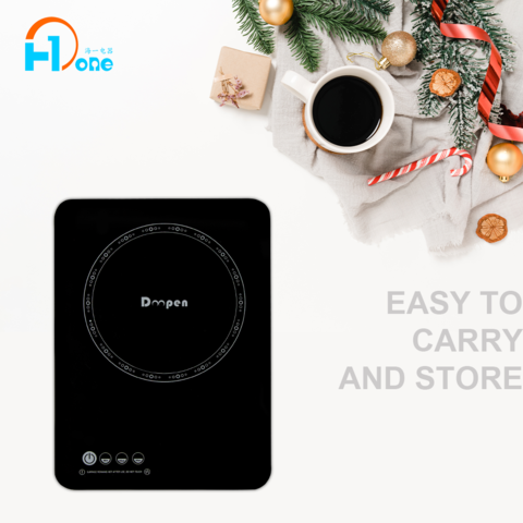China B5 Size Portable Mini Induction Hob in Black 1 Element Including ...