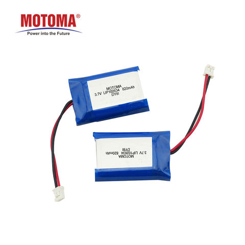 China CE UL Certified 3.7V 820mAh Rechargeable Headset earphone battery ...