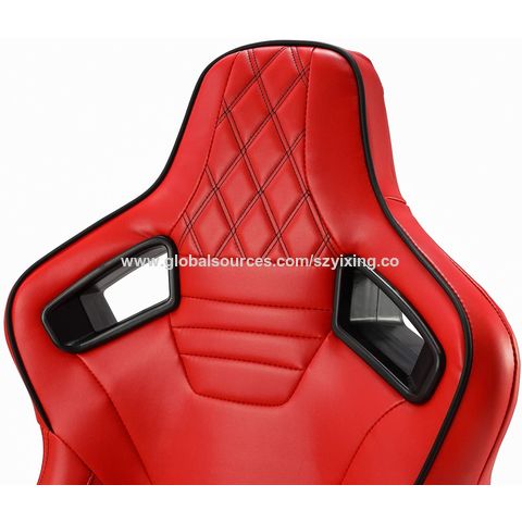 China Universal Pair of Red PVC Leather Red Stitch With Double Slider ...