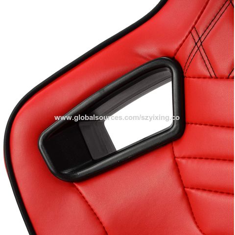 China Universal Pair of Red PVC Leather Red Stitch With Double Slider ...