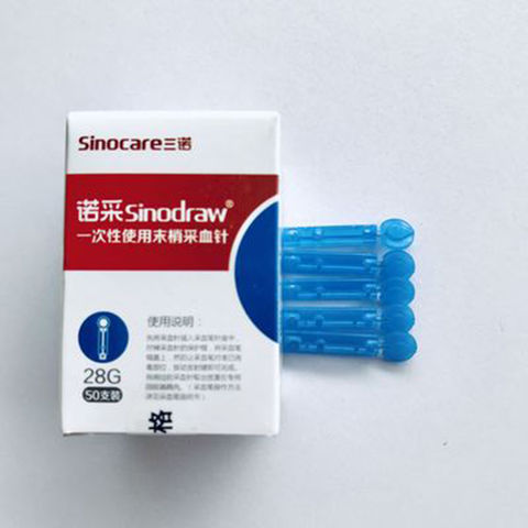 China Disposable twist-top safety blood lancet Medical Sterile 28g ...