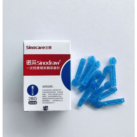 China Disposable twist-top safety blood lancet Medical Sterile 28g ...