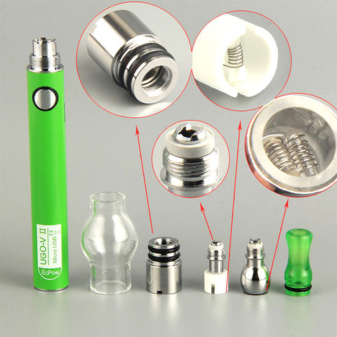 China Colourful UGO V2 battery micro usb Passthrough vaporizer e ...