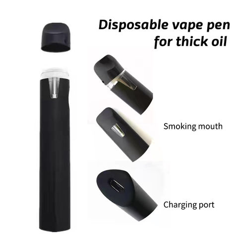 China Empty Pod Vaporizer Fillable 1ML CBD Liquid THC Thick Oil ...