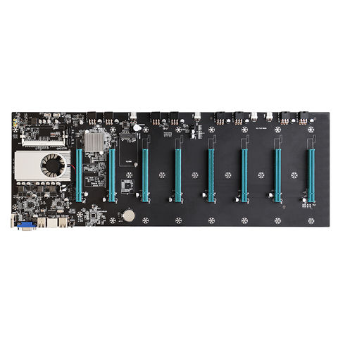 China BTC-S37 Crypto ETH Mining Motherboard 8 GPU Slots 65mm PCIE ...