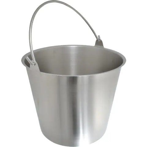 India Stainless steel pail bucket with hook for house hold use with ...