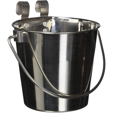 India Stainless steel pail bucket with hook for house hold use with ...