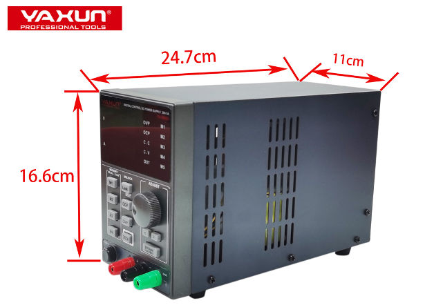 YAXUN Precision Adjustable Digital Programmable 30V 5A DC Power Supply Laboratory Power Supply ...