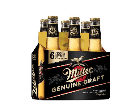 MILLER GENUINE DRAFT BEER BOTTLE 355ml, Food & Beverage Alcoholic ...