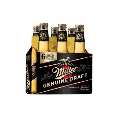 United States Miller Genuine Draft Cold-Filtered Beer 6 x 330ml on ...