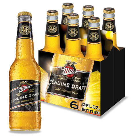 United States Miller Genuine Draft Cold-Filtered Beer 6 x 330ml on ...