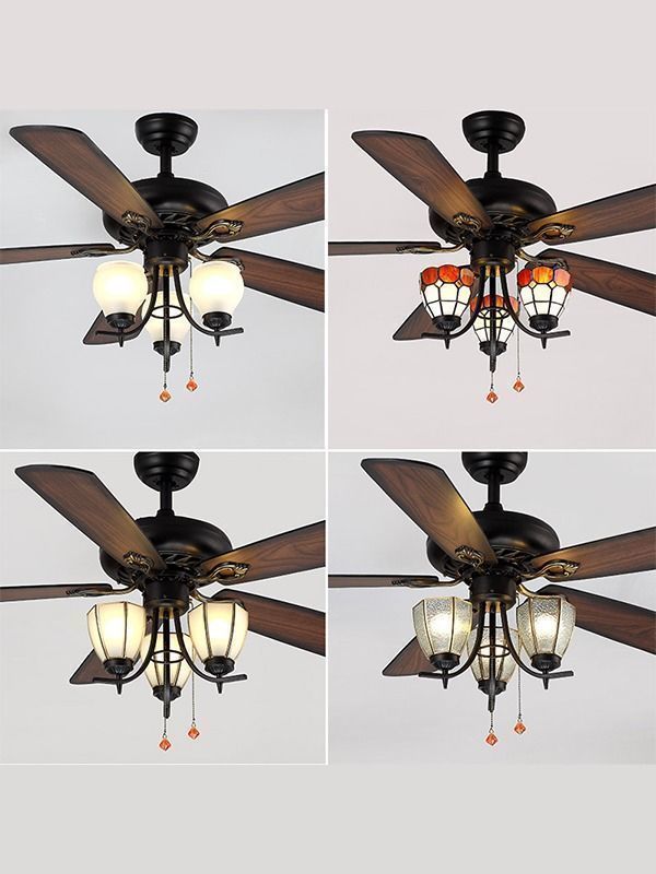 China Fancy Decorative Remote Control Ceiling Fan Light with LED light ...