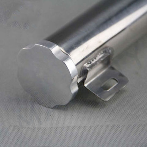 China 2x13" Polished Stainless Steel 18oz Radiator Overflow Tank ...