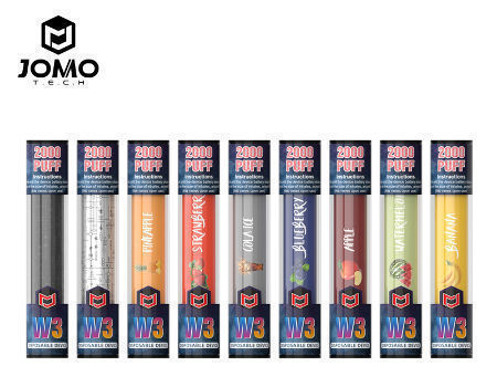 Factory price Best Disposable Vapes 7ml 2000mAh Jomo W3 Flavored ...