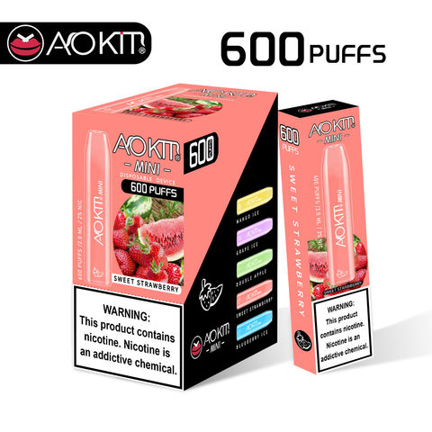 China Wholesale disposable vape pen AOKIT mini 600 puffs 2% nicotine on ...
