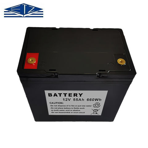 China 660Wh 12V 55Ah LiFePO4 Lithium-ion Battery for UPS Solar Systems ...