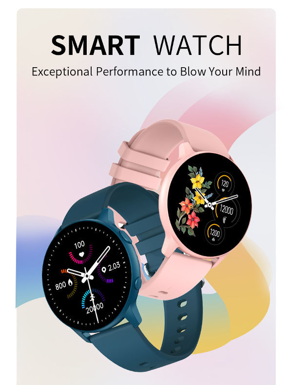 China Best android ios smart watch full touch round smart watch with ...