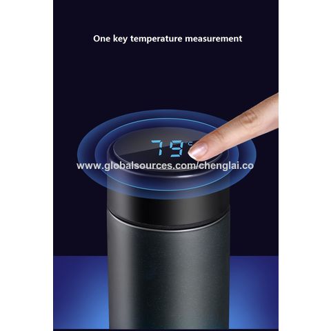 China Smart vacuum flask Digital water bottle Stainless steel cup 450ml ...