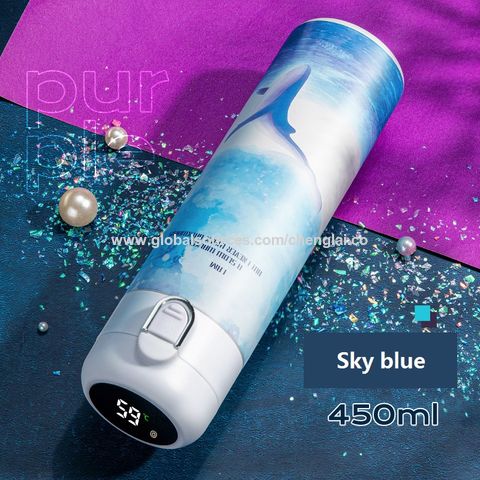 China Smart vacuum flask Digital water bottle Stainless steel cup 450ml ...
