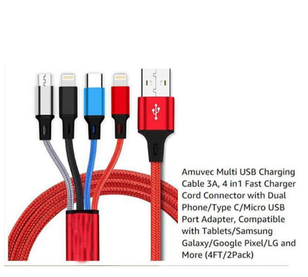 2021 Hot Selling Multi Portable Fast Charging Type-C 4-in-1 Charging ...