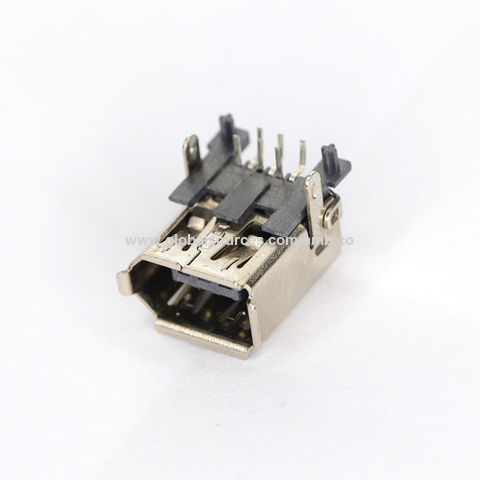 China Newest Right Angle DIP Type 6pin 1394 USB Connector on Global ...