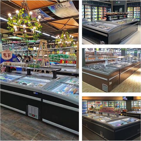 China Supermarket island display refrigerator on Global Sources,island ...
