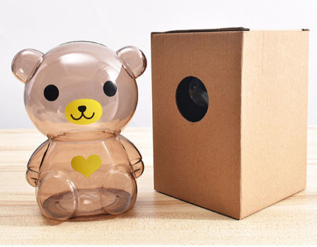 China Kids Money Box High Quality Transparent Plastic Creative Cartoon ...