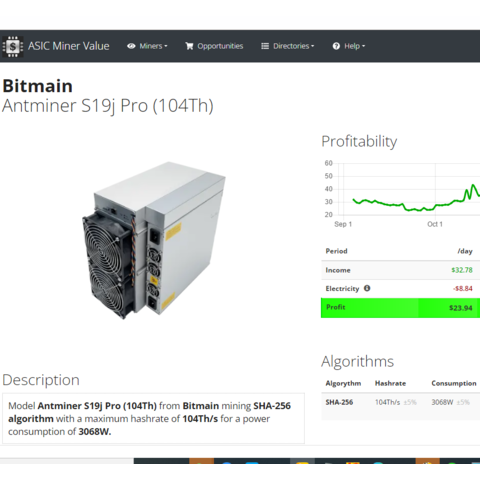 China Bitmain Antminer S19j Pro 100Th bitcoin crypto scrypt miner on ...