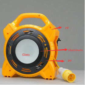 Innovative Multi-function Cable Reel With LED Light-Euro Plug DIY ...