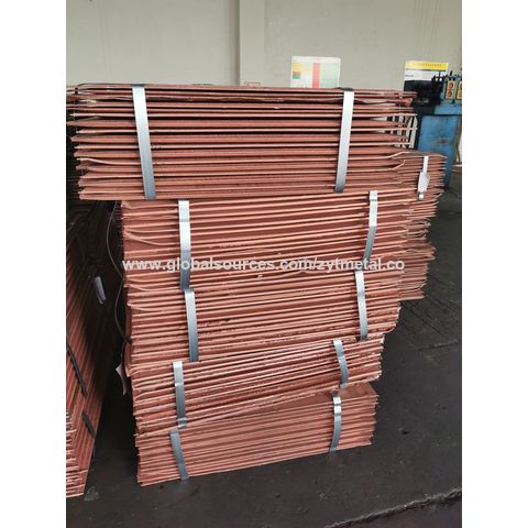 China 99.95% Top Grade Purity Copper Electrolytic Copper Cathodes on ...