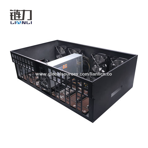 China Silent 8 gpu case with 8 quiet fans,cpu and PSU open silent case ...