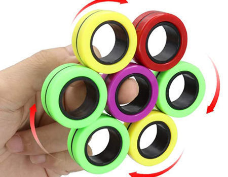 China Magnetic Rings Fidget Toys Magnetic Ring Stress Relief Toy with ...