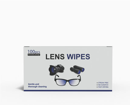 China Custom Label Disposable Screen Protectors Lens Wipes Glasses Wet ...