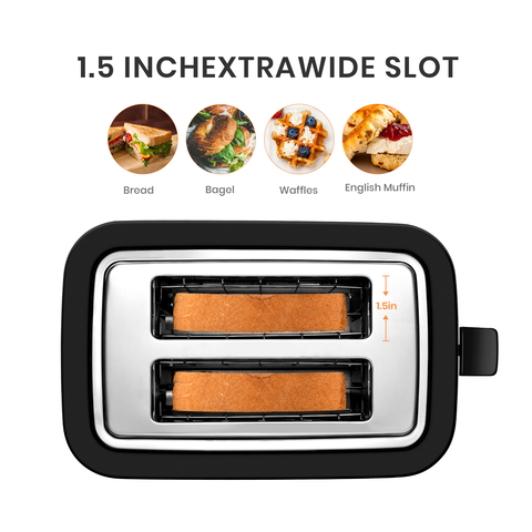 China Small 2 Slice Bread Toasters with Warming Rack Kitchen Appliances ...