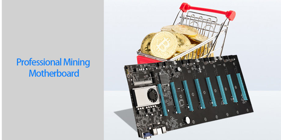 China 8 GPU Rig Motherboard High Quality ETH Motherboard 50mm 55mm 65mm ...