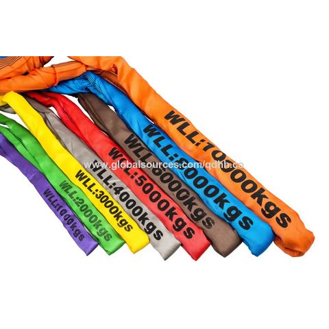 China Round Sling with 1 to 10m, Made of High Tensile Polyester, Used ...