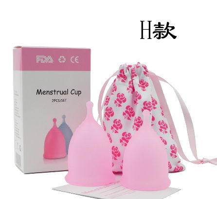 CE 100% Medical Silicone Female Reusable Silicone Menstrual Cup Period ...