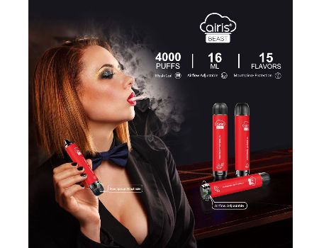 Original Electronic Cigarette Adjustable Air Disposable Vape Device Airis Beast 4000 Puffs ...