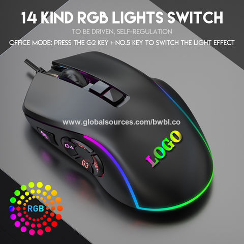 China Computer Mouse Gaming,Wired 1.8M Braided Cable RGB Lighting Macro ...