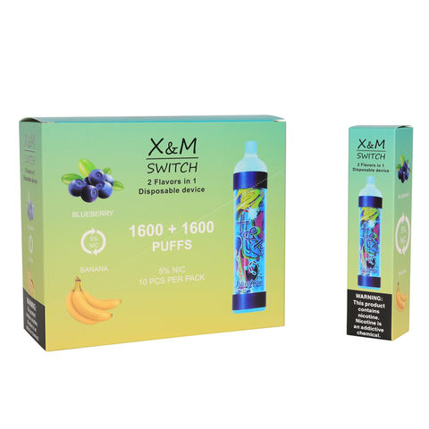 China Double flavor vape X&MSWITCH Dual disposable vape pen with 3ml ...
