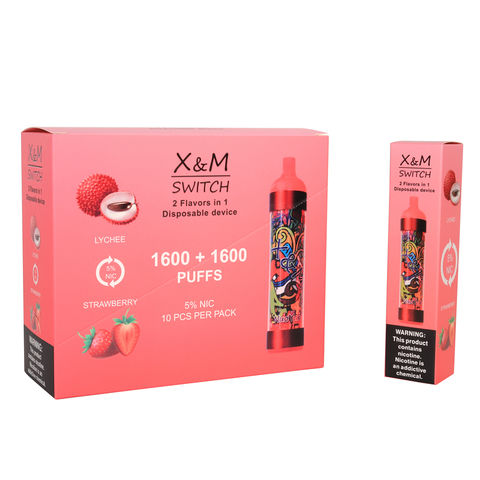 China Double flavor vape X&MSWITCH Dual disposable vape pen with 3ml ...