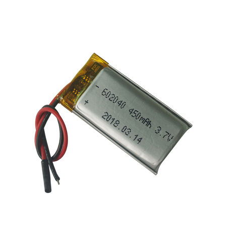 China Lithium polymer battery wholesale 602040 3.7v 450mah rechargeable ...