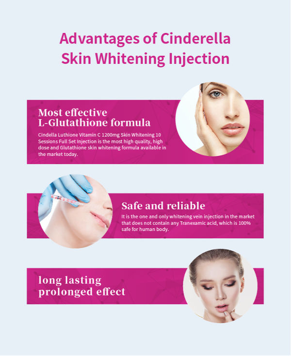 China Injection for Skin Whitening Price White Glutathione Powder Pour Eclaircir La Peau Drops ...