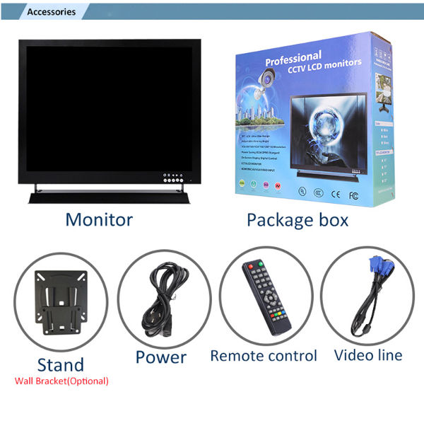 China Metal Shell 12.1 Inch Led Monitor Wall Mount Cctv Test Lcd ...