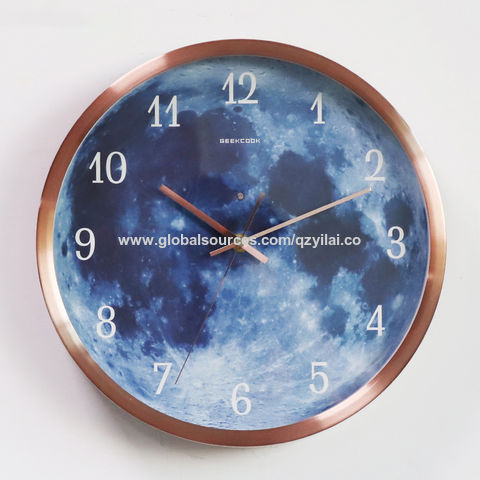 China Voice Control LED Blue Moon Alarm Digital Clock Night Light Kid ...